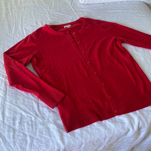 Merona | Sweaters | Red Cardigan | Poshmark